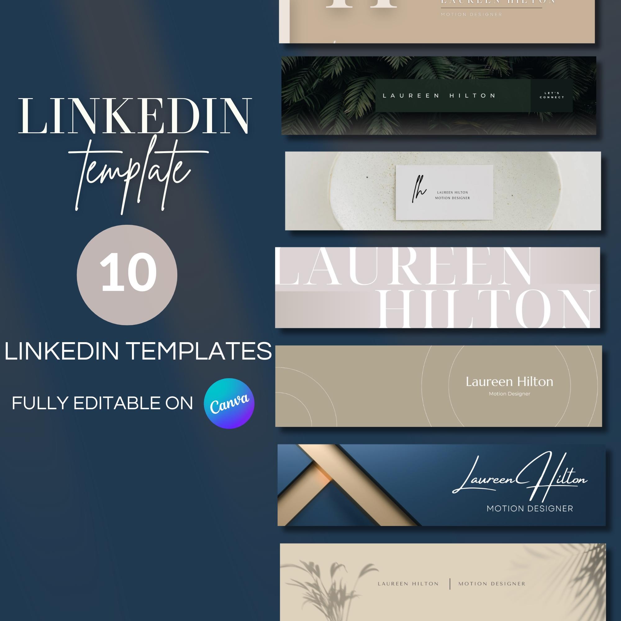 10 Modern Professional Linkedin Banner | Minimalist Linkedin Banners ...