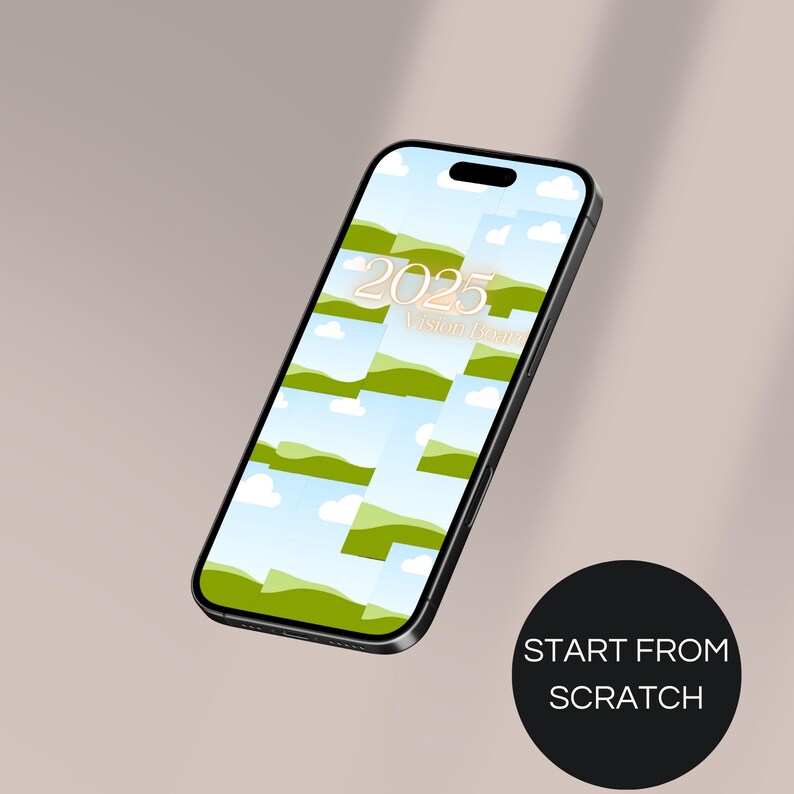 Mobile Vision Board Template | Manifestation & Goal Setting | Vision ...