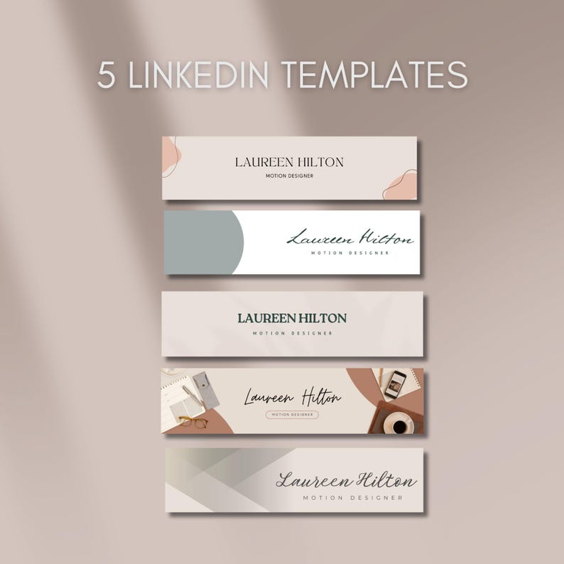 5 Linkedin Banners Templates | Minimalist Linkedin Banners ...