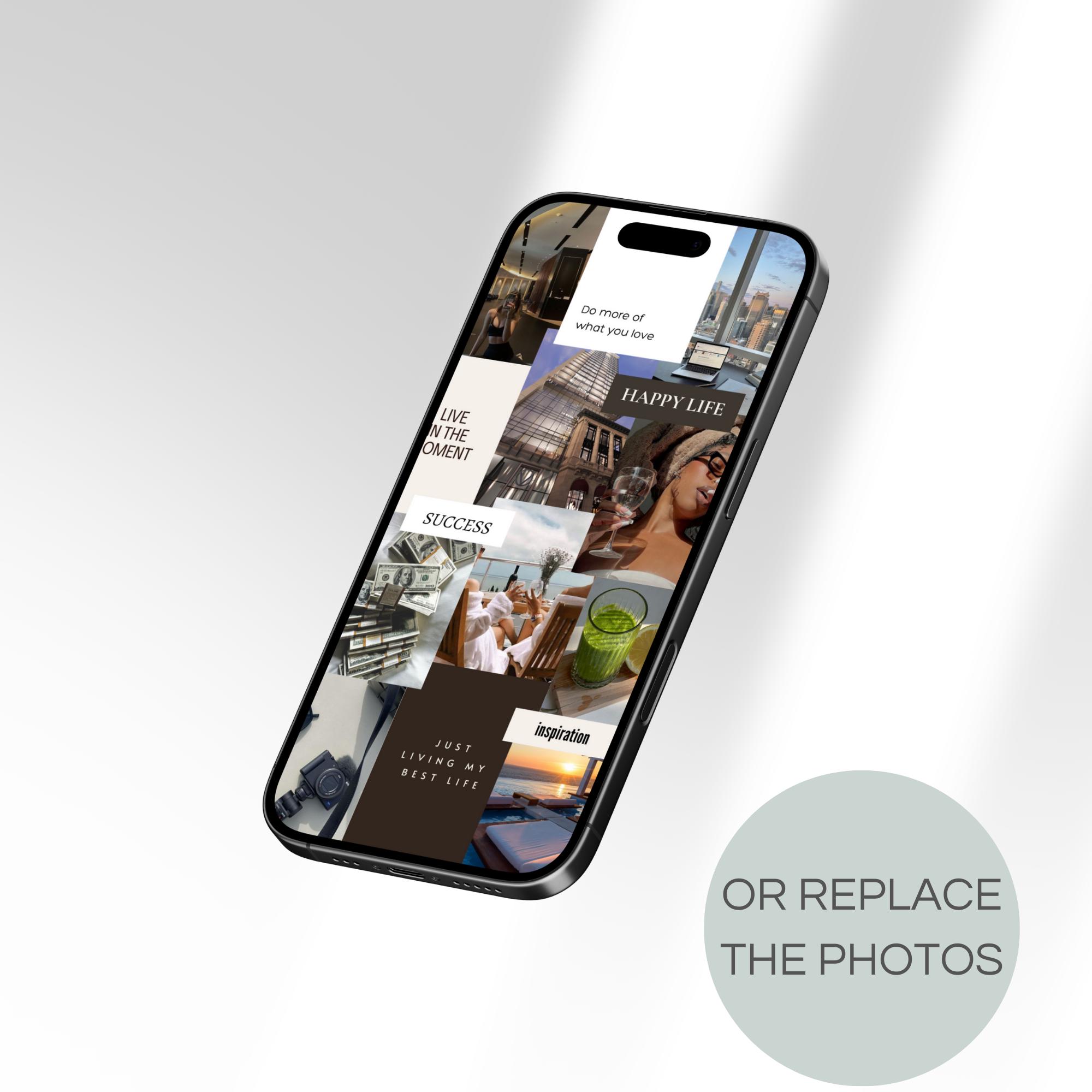 Mobile Vision Board Template | Manifestation & Goal Setting | Vision ...