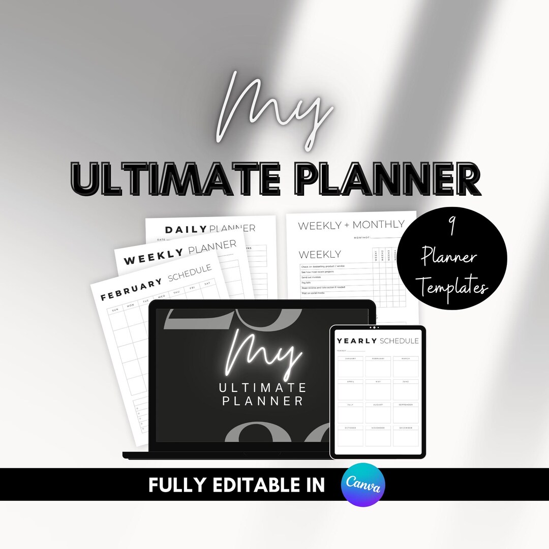 Ultimate Planner | Yearly, Monthly, Weekly and Daily Planner | Habit ...