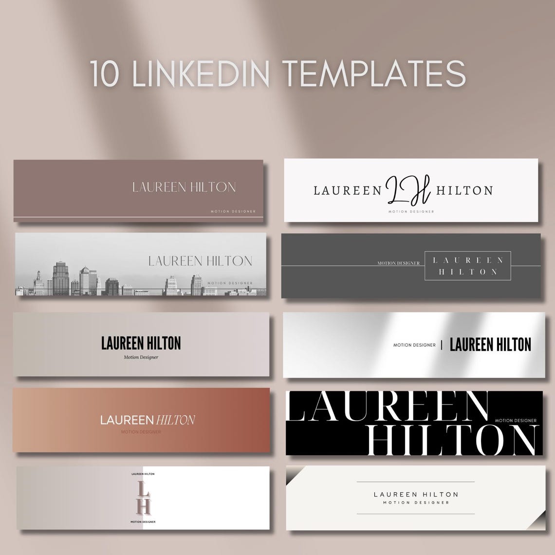 10 Linkedin Banners Templates | Minimalist Linkedin Banners ...