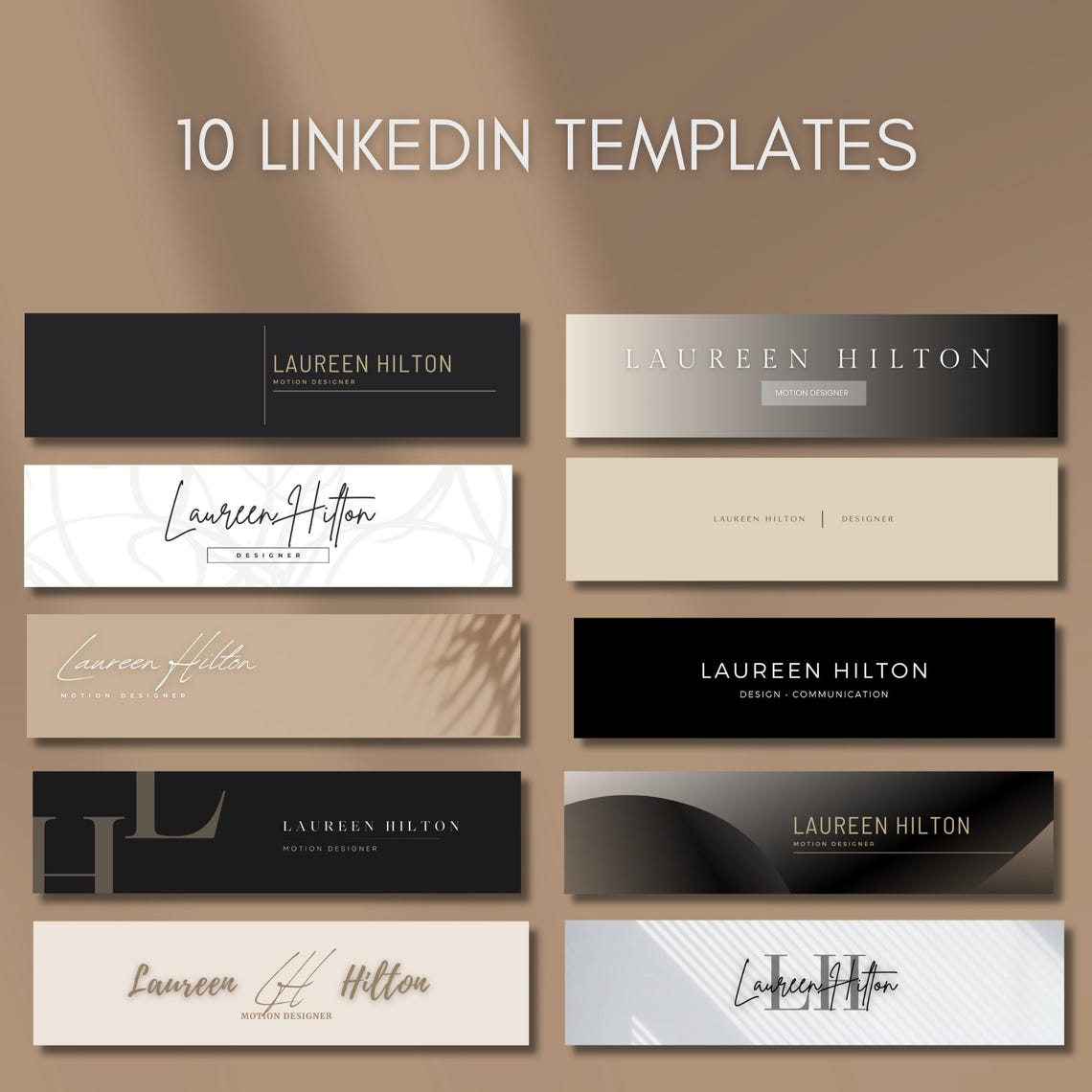 10 Linkedin Banners Templates | Minimalist Linkedin Banners ...