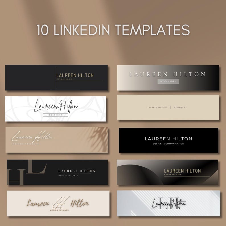 10 Linkedin Banners Templates | Minimalist Linkedin Banners ...