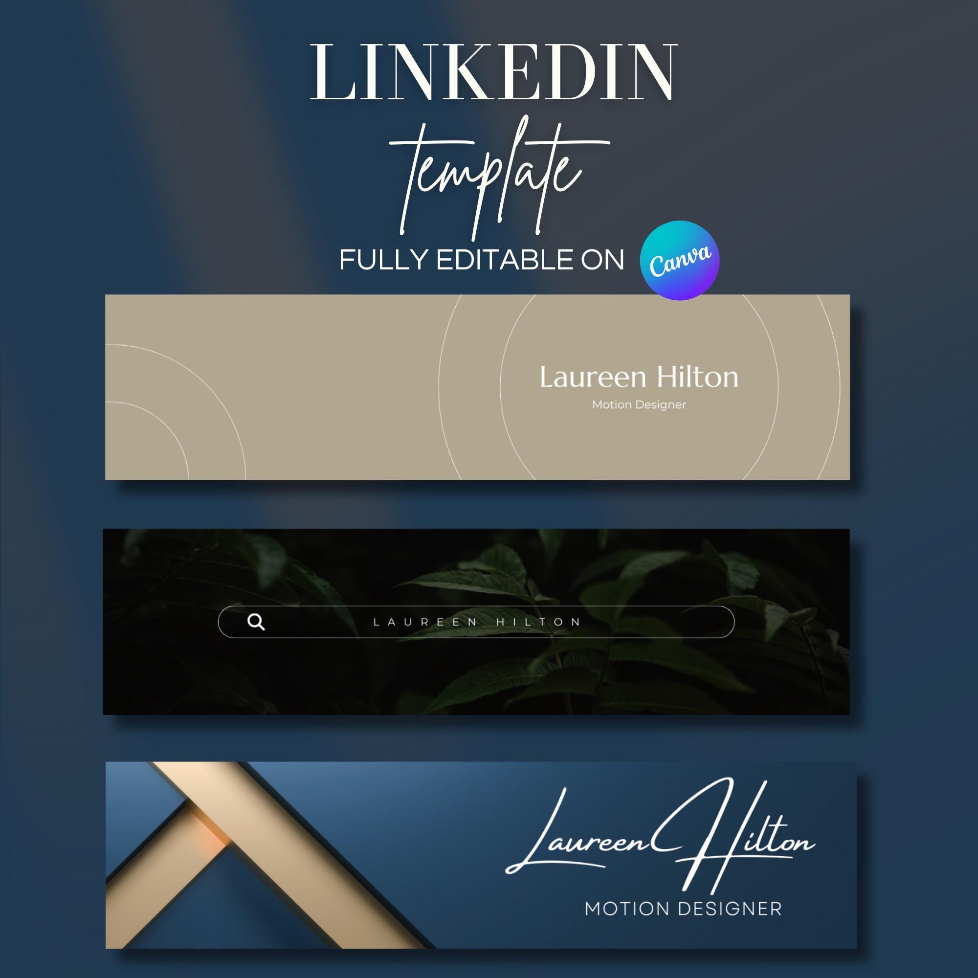 10 Modern Professional Linkedin Banner | Minimalist Linkedin Banners ...