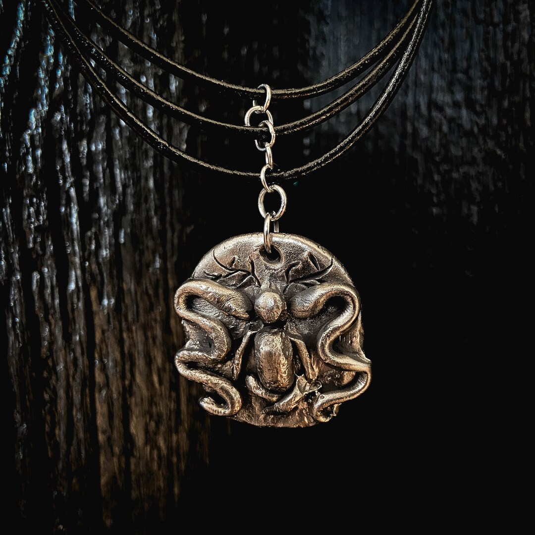 Cernunnos Pendant, Black Leather Necklace - Etsy