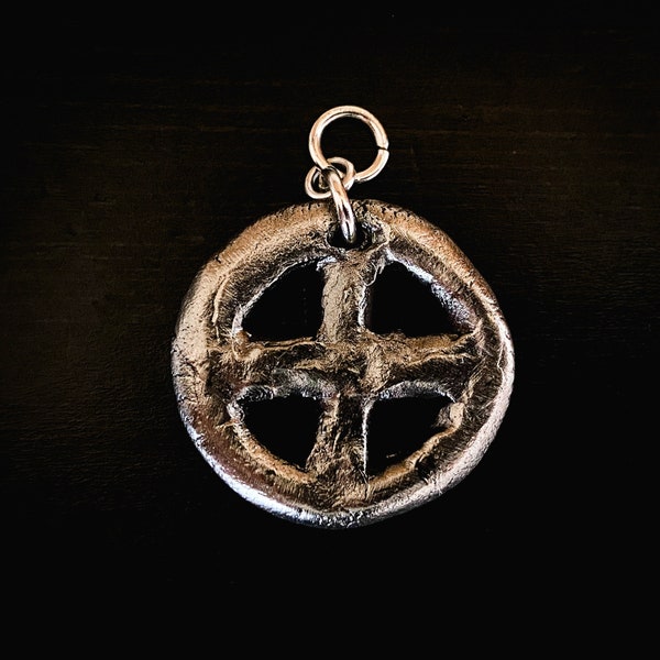 Solar Cross Pendant - Etsy