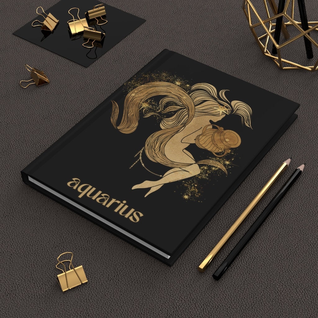 Aquarius Inspired Journal Zodiac Sign Astrology Journal - Etsy