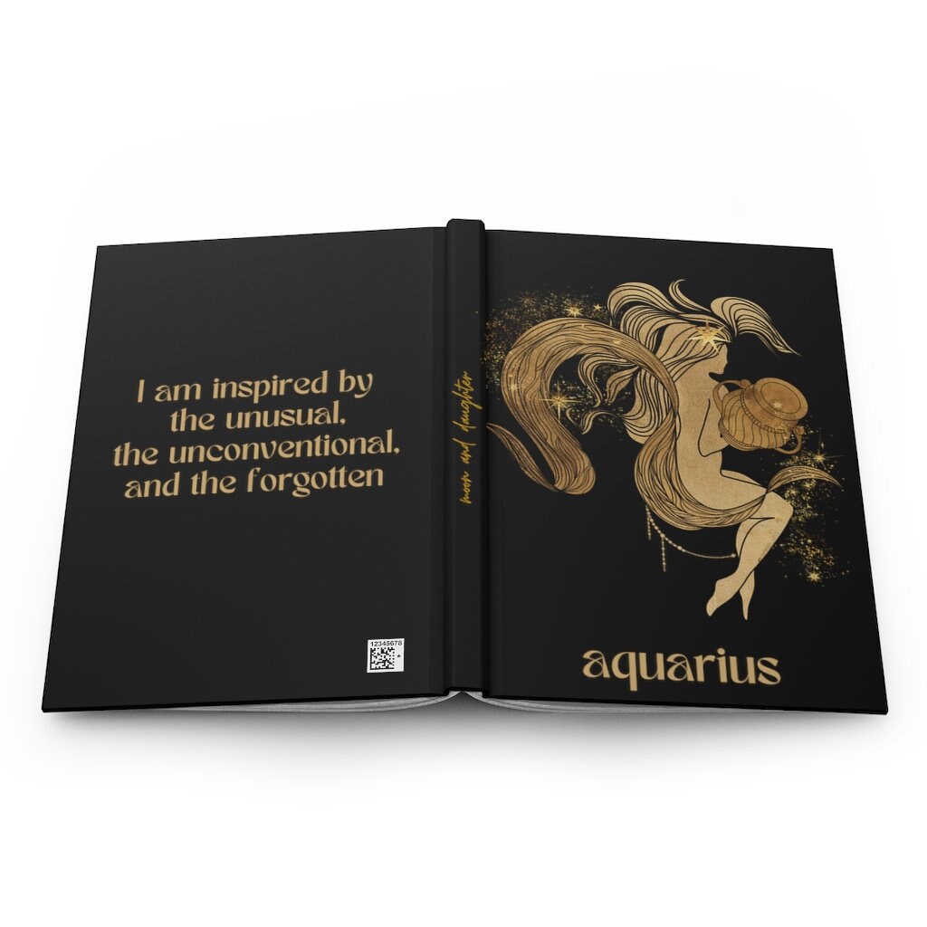 Aquarius Inspired Journal Zodiac Sign Astrology Journal - Etsy