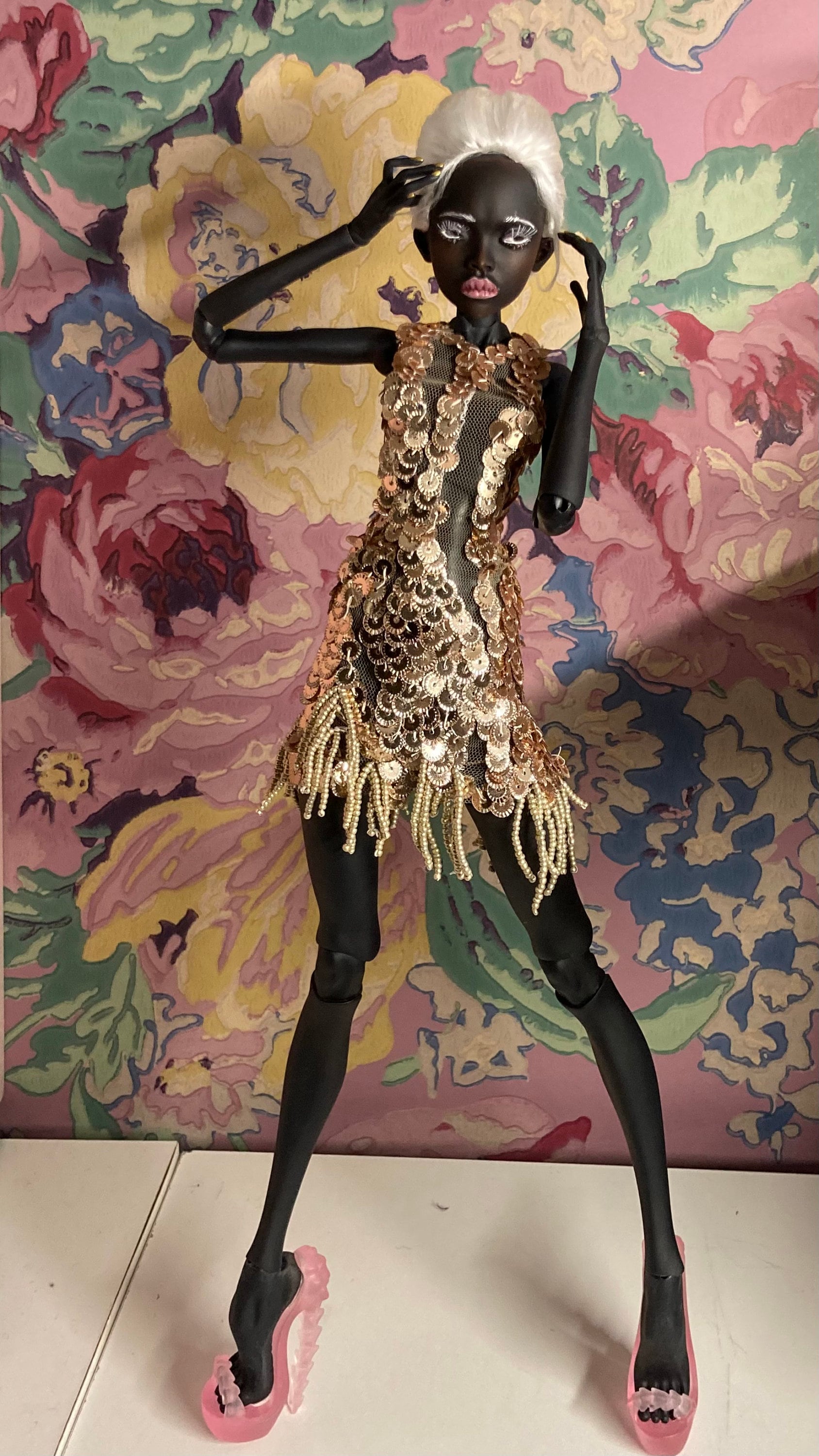 Hand Embroidered Fish Scale Dress for Popovy BJD - Etsy