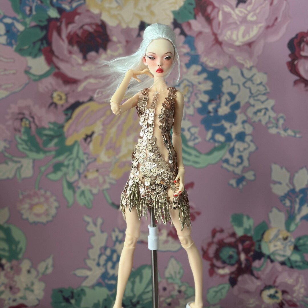 Hand Embroidered Fish Scale Dress for Popovy BJD - Etsy