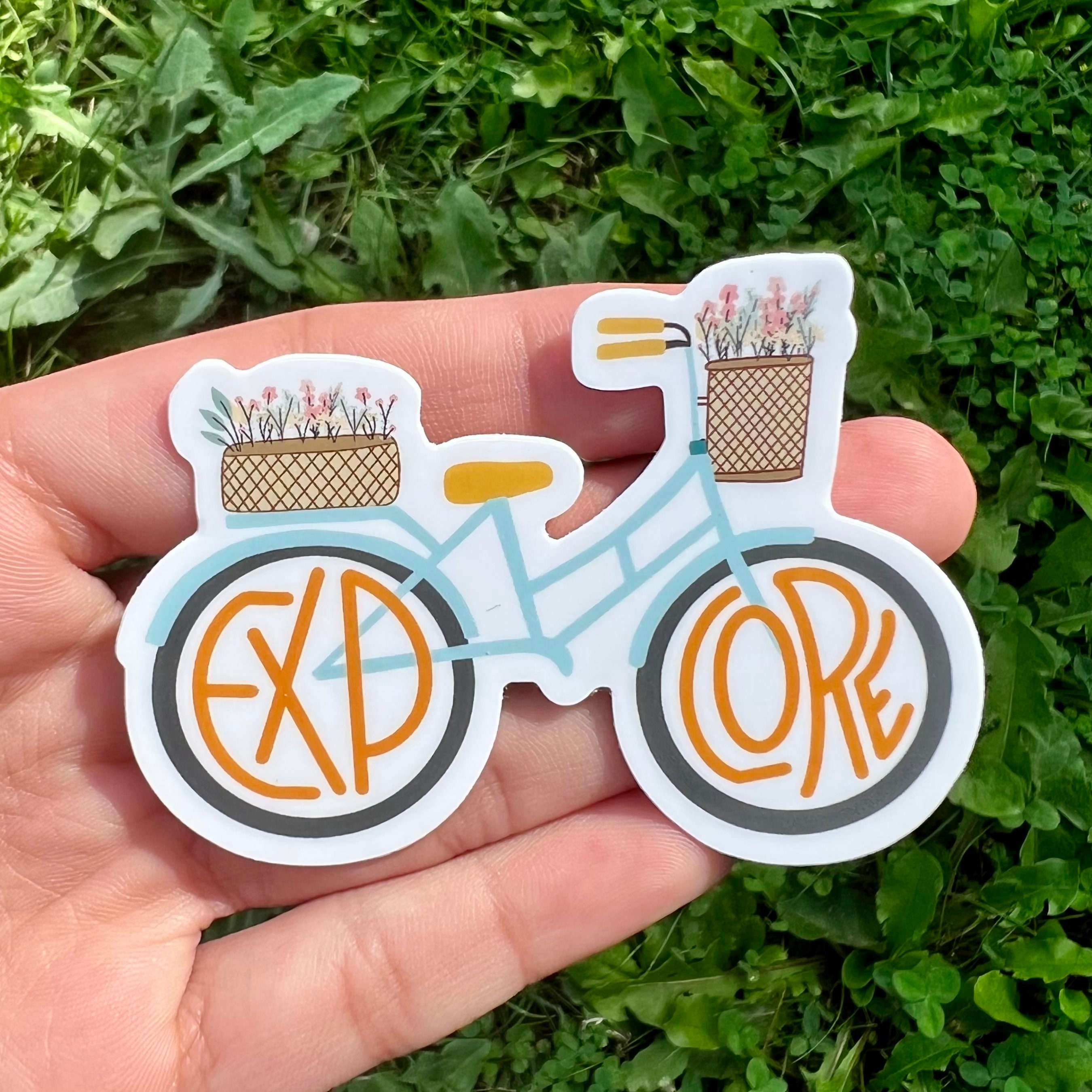 Explore Sticker Bicycle Sticker Travel Sticker - Etsy Canada