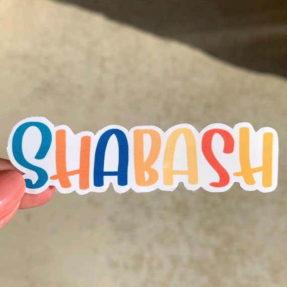 Shabash Sticker | Etsy