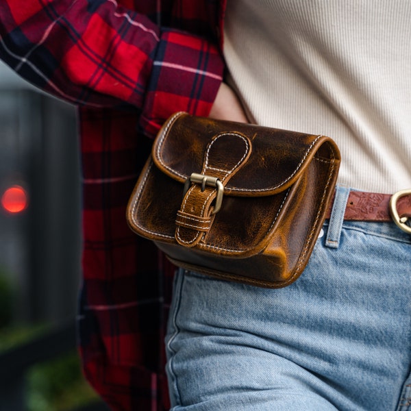 Leather Belt Bag Small - Etsy