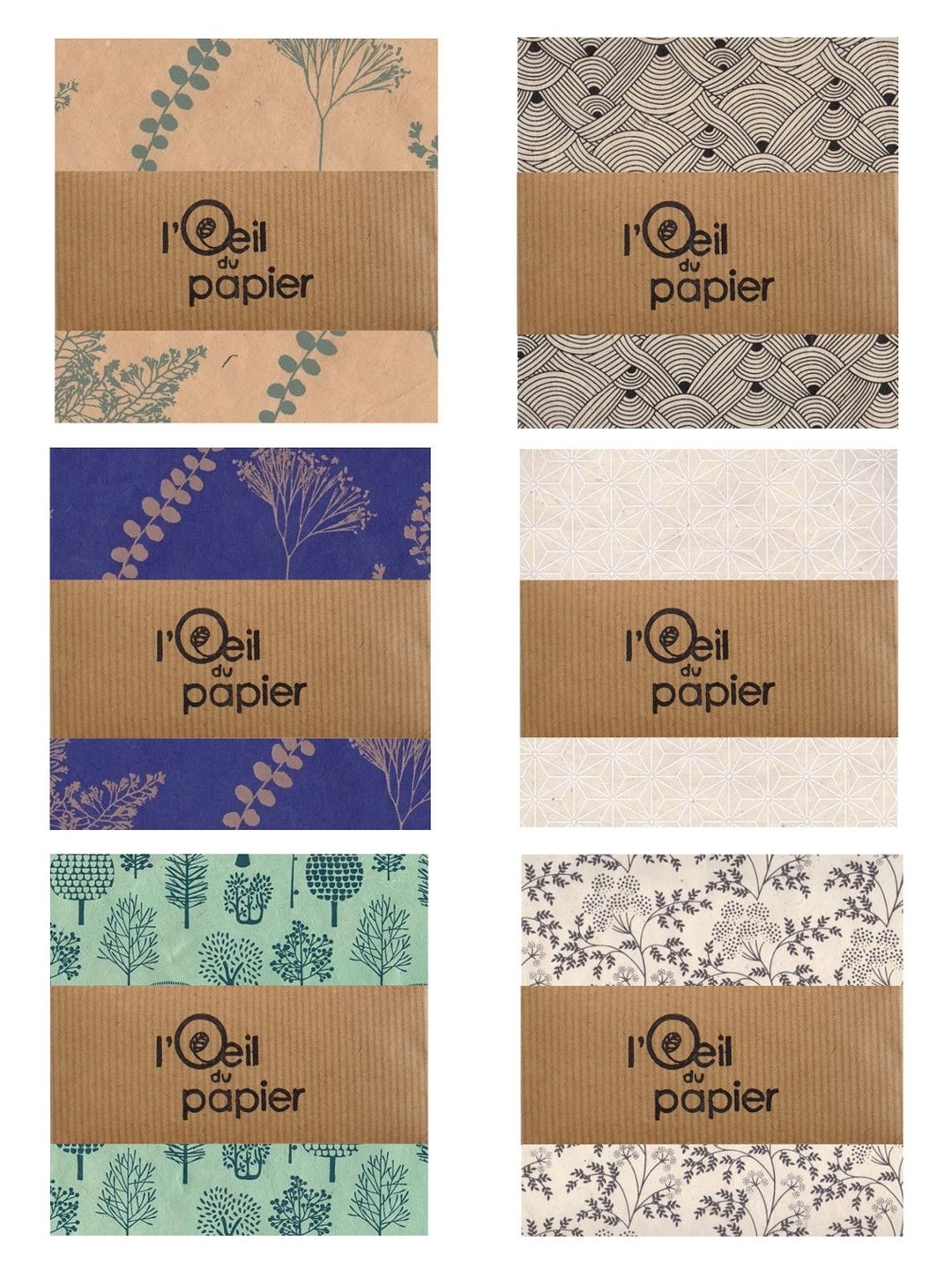 20 NEPALESE PAPER SQUARES With Patterns for Creative Hobbies, Collage ...