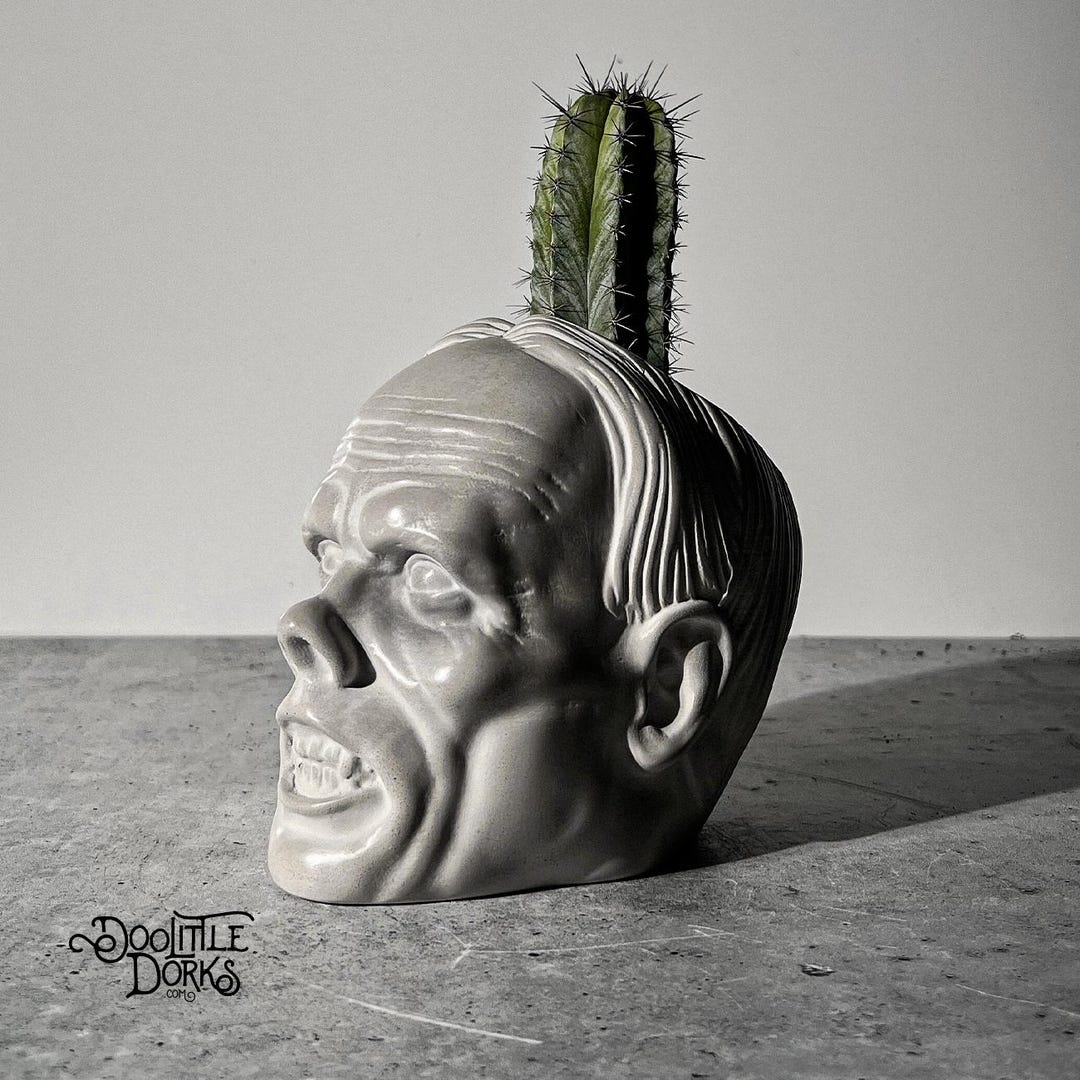 Opera Monster Concrete Planter - Desk Planter - Etsy