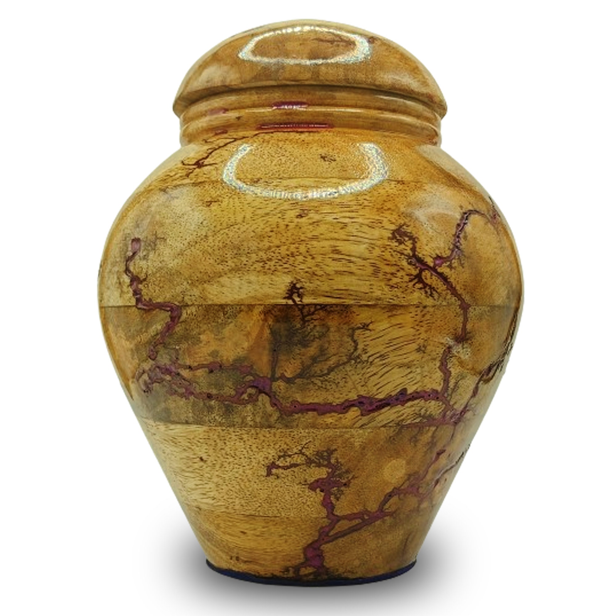 Thunder Storm Design Cremation Urn Fractal Wood Burning Turn Wooden ...