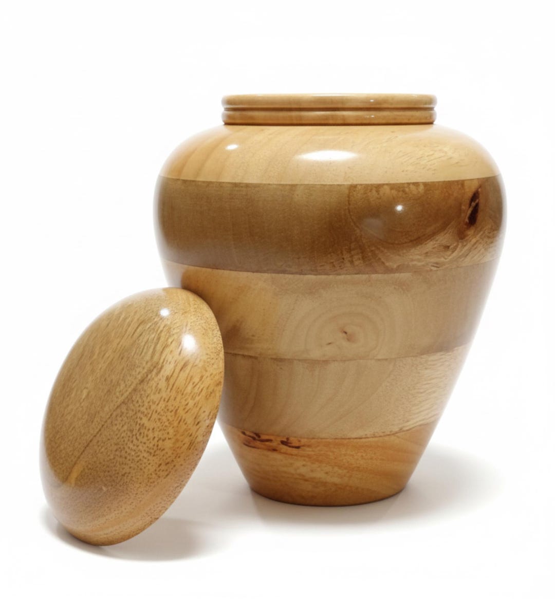 Personalized Wooden Urn for Adult Human Ashes With Velvet Bag Cremation ...