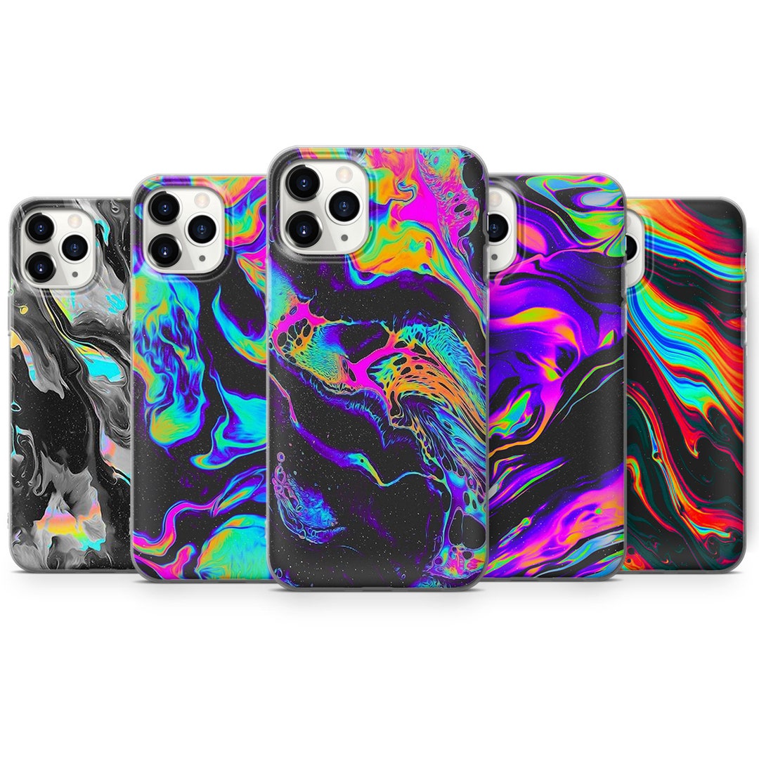 Trippy Melting Phone Case Psychedelic Cover for iPhone 15 Pro, 14 Pro ...