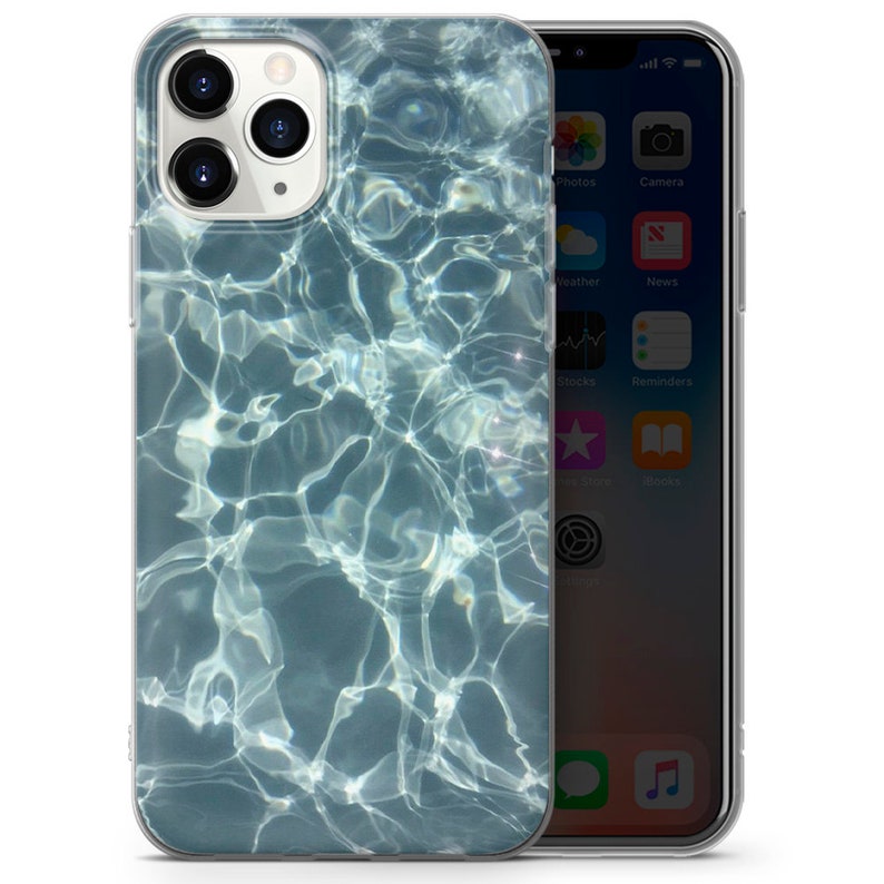 Blue Pool Water Phone Case Cool Reflection Cover for iPhone 15 Pro, 14 ...