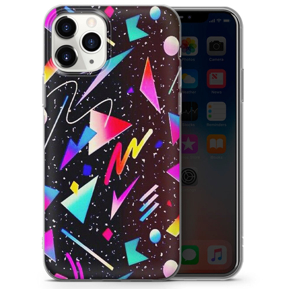 Geometric 80s Pattern Phone Case Triangle Cover for Iphone 14 - Etsy