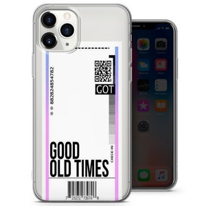 Plane Ticket Phone Case Airplane Travel Cover for iPhone 15 Pro, 14 Pro ...