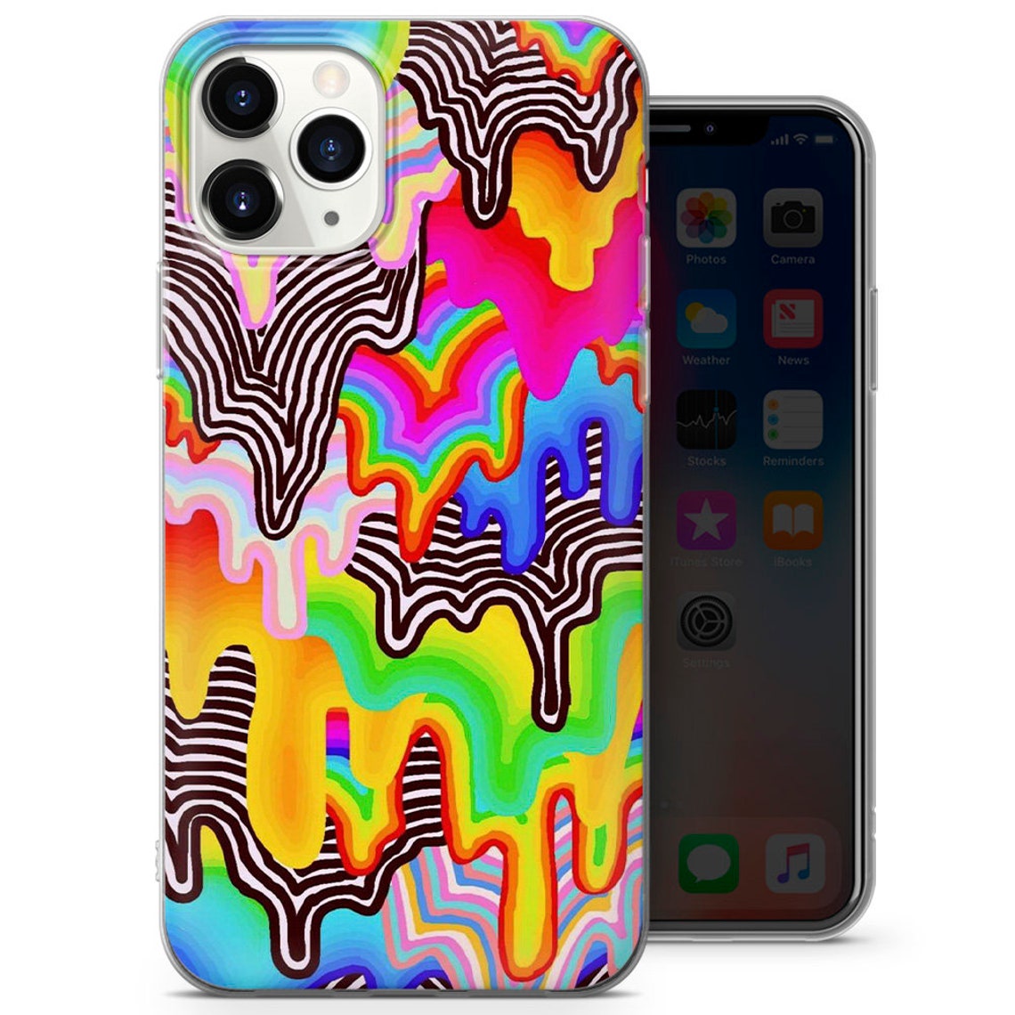 Indie Aesthetic Phone Case Trippy Pattern Cover for Iphone 14 - Etsy UK