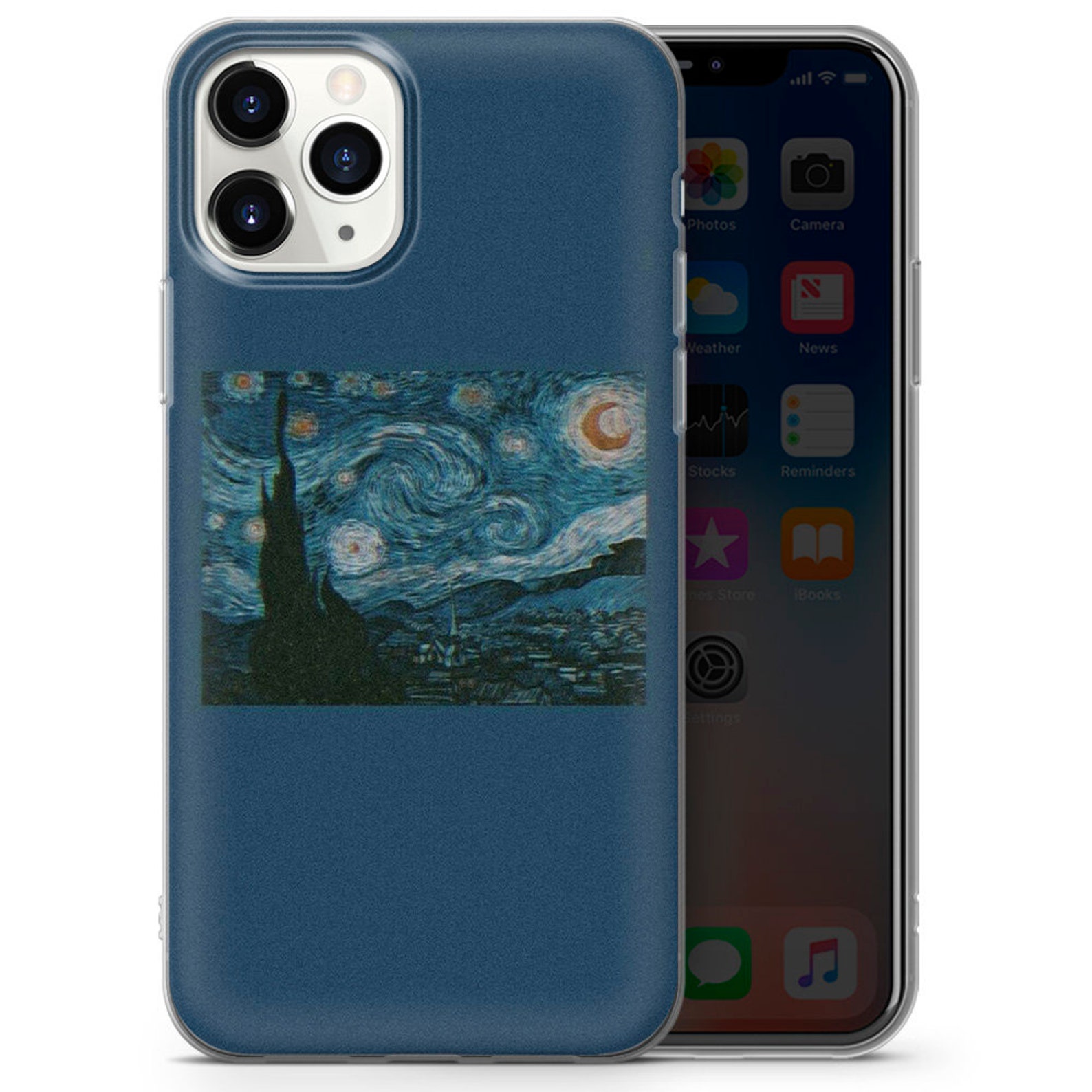 Starry Night Phone Case Vincent Van Gogh Cover for iPhone 15 Pro, 14 ...