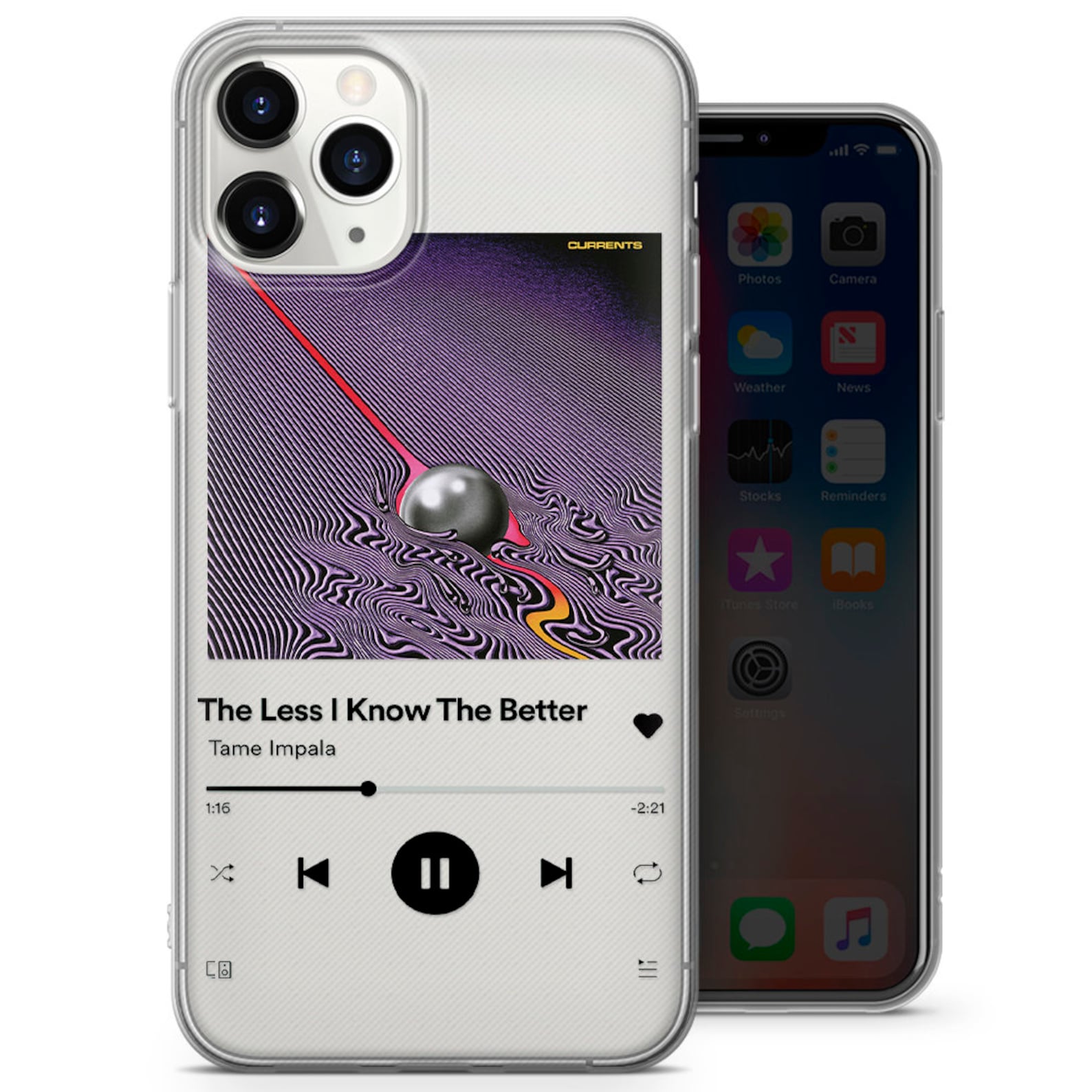 Custom Song Plaque Phone Case Music Album Cover for iPhone 15 Pro, 14 ...