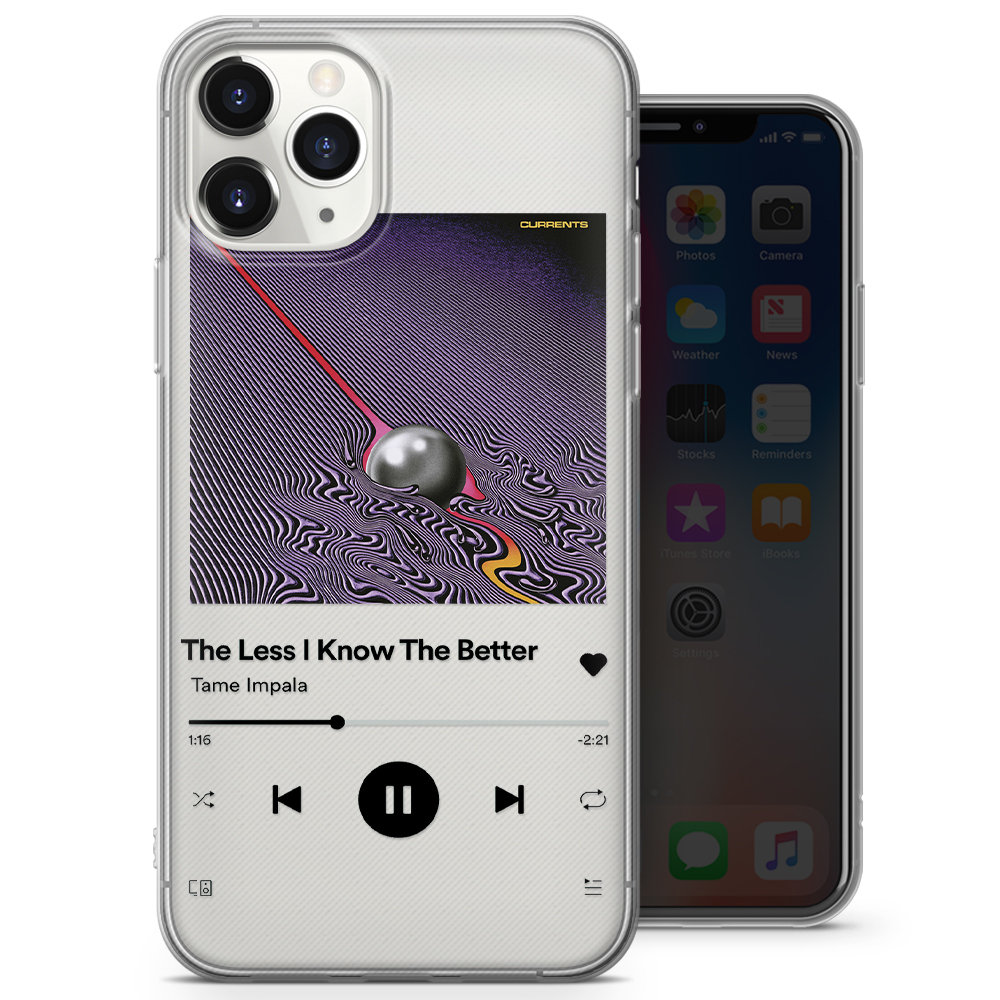 Custom Song Plaque Phone Case Music Album Cover for iPhone 15 Pro, 14 ...