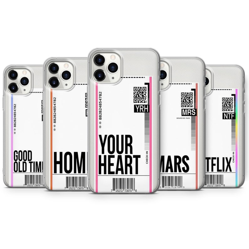 Plane Ticket Phone Case Airplane Travel Cover for Iphone 14 - Etsy