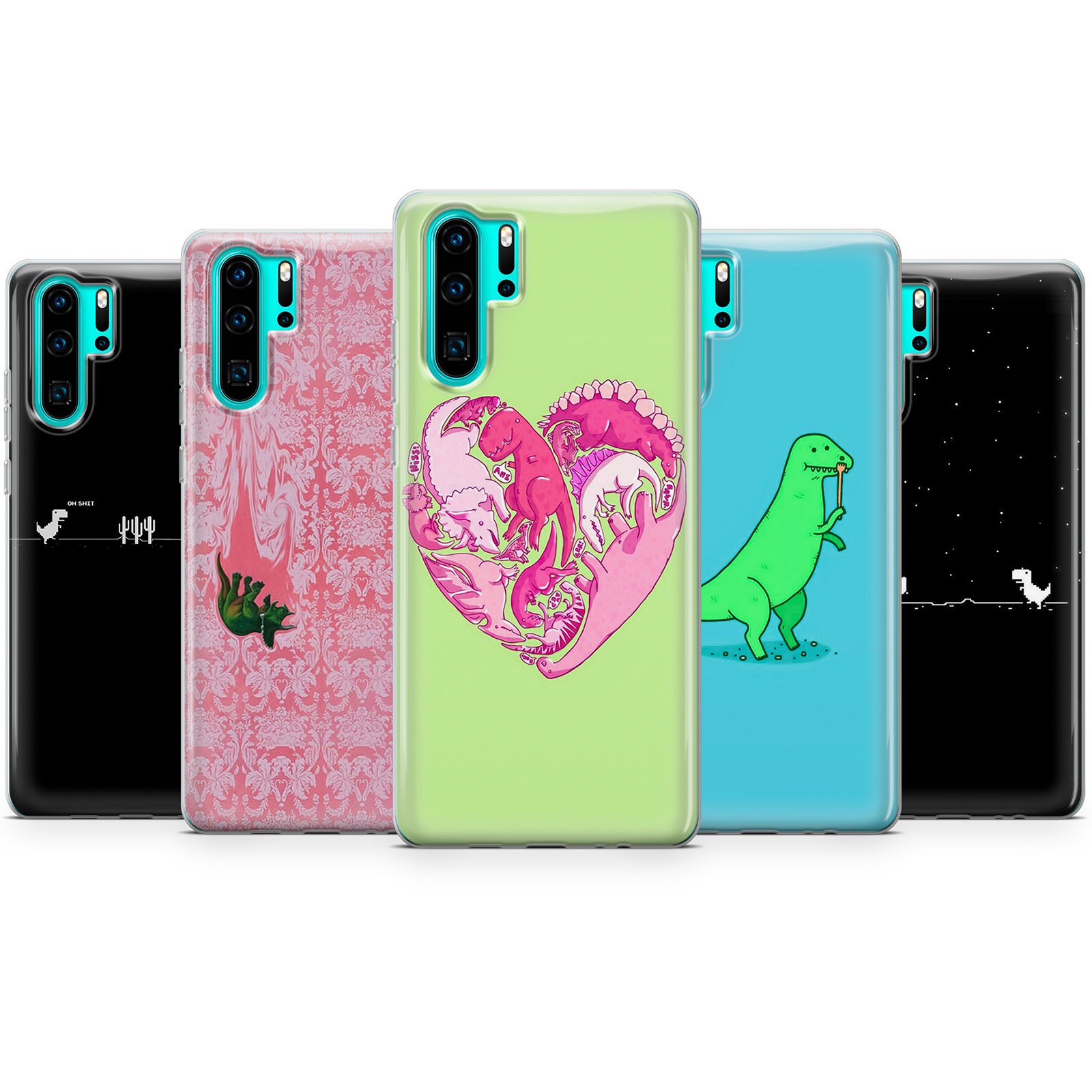 Dinosaur T-Rex Phone Case Dino Heart Cover for iPhone 7 8 | Etsy