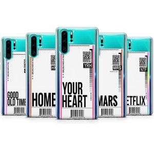 Plane Ticket Phone Case Airplane Travel Cover for iPhone 15 Pro, 14 Pro ...