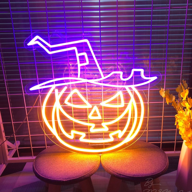 Halloween Lighted Sign - Etsy