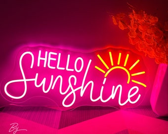 Hello Sunshine Neon Sign - Etsy