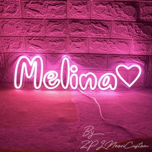 Custom Name Neon Sign: Personalized LED Wall Decor - Etsy