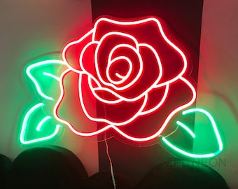 Rose Neon Sign - Etsy