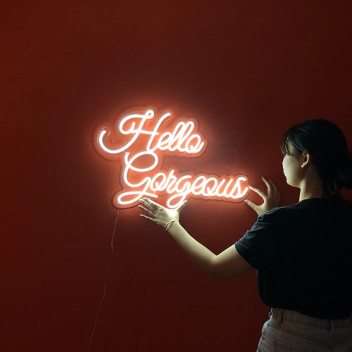 Hello Gorgeous LED Neon Sign Neon Sign Wedding Neon Sign - Etsy