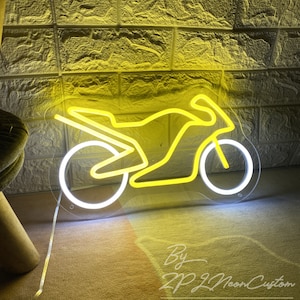 Sportbike Neon Sign Custom Motorcycle Neon Sign Sport Bike Home Garage ...