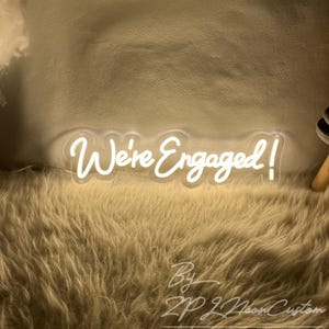 We Are Engaged Neon Light Custom Wedding Neon Sign Engagement Led Neon ...