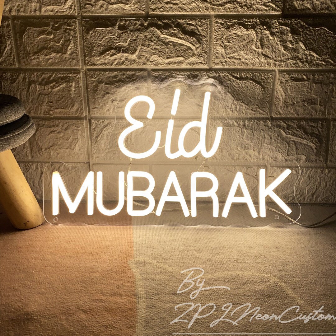 Eid Mubarak Neon Sign Custom Neon Sign Festival Neon Sign Led Light ...