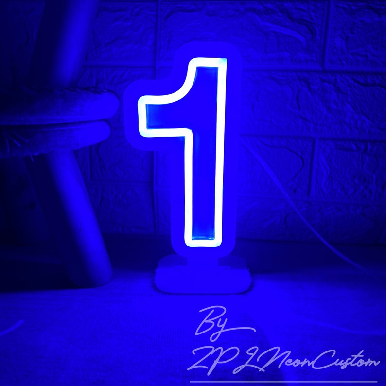 Table Number Neon Sign, USB LED Light, Wedding & Party Decor - Etsy