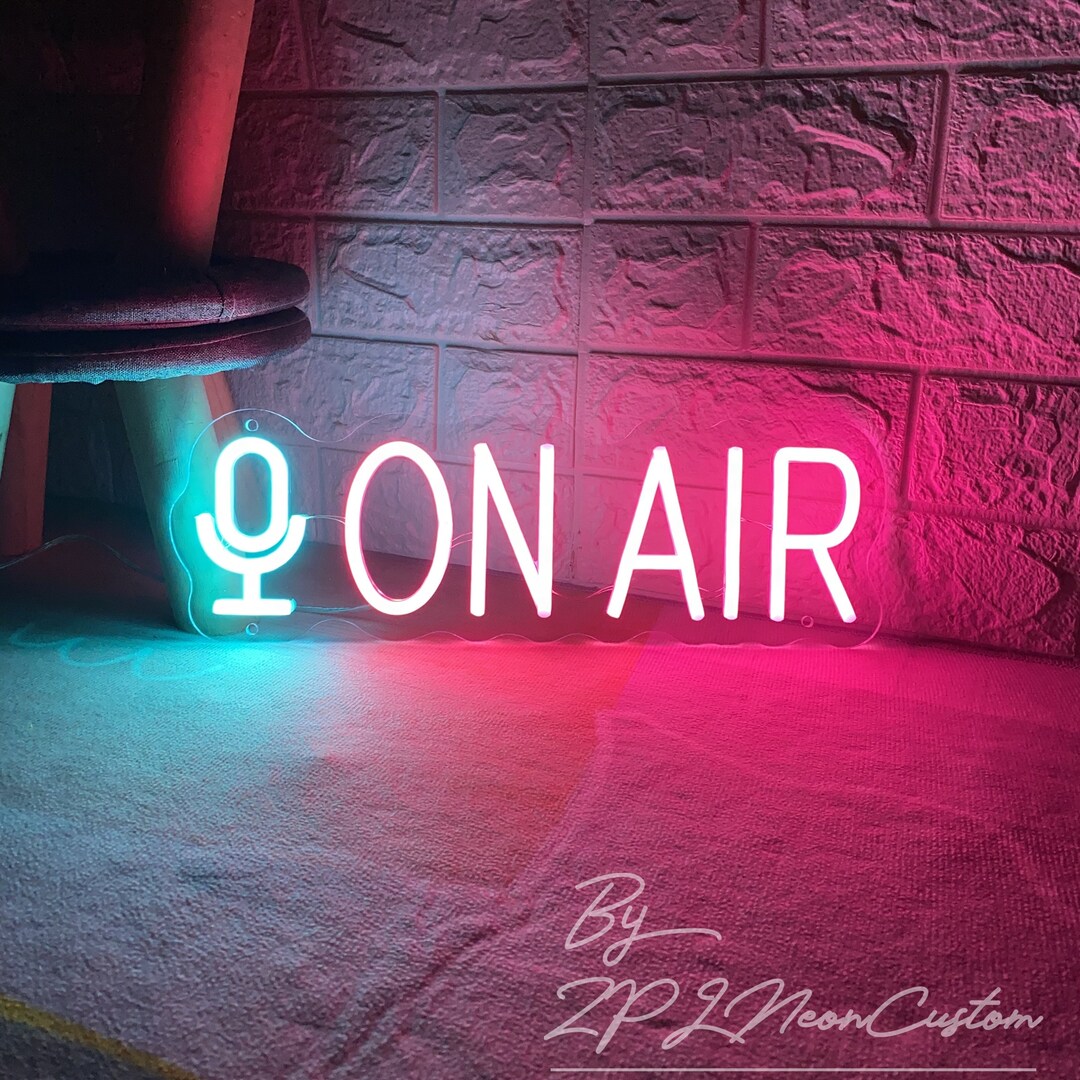 On Air Neon Sign Custom Neon Sign Live Streaming Recording Led Light ...