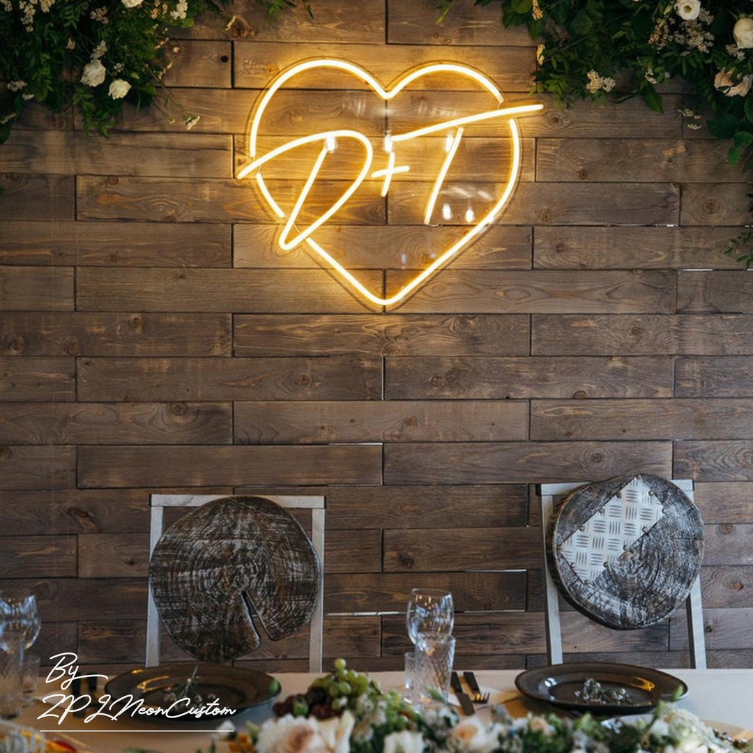 Custom Neon Sign Wedding Neon Sign, Custom Neon Sign, Neon Sign, Neon ...