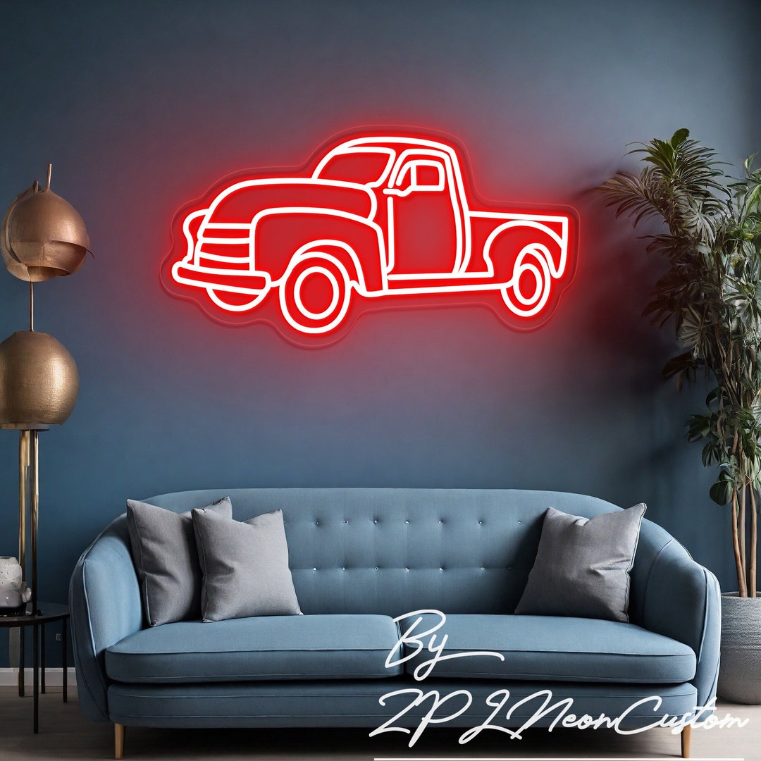 Car Neon Sign Custom Car Neon Sign Truck Led Neon Light Home Bedroom ...