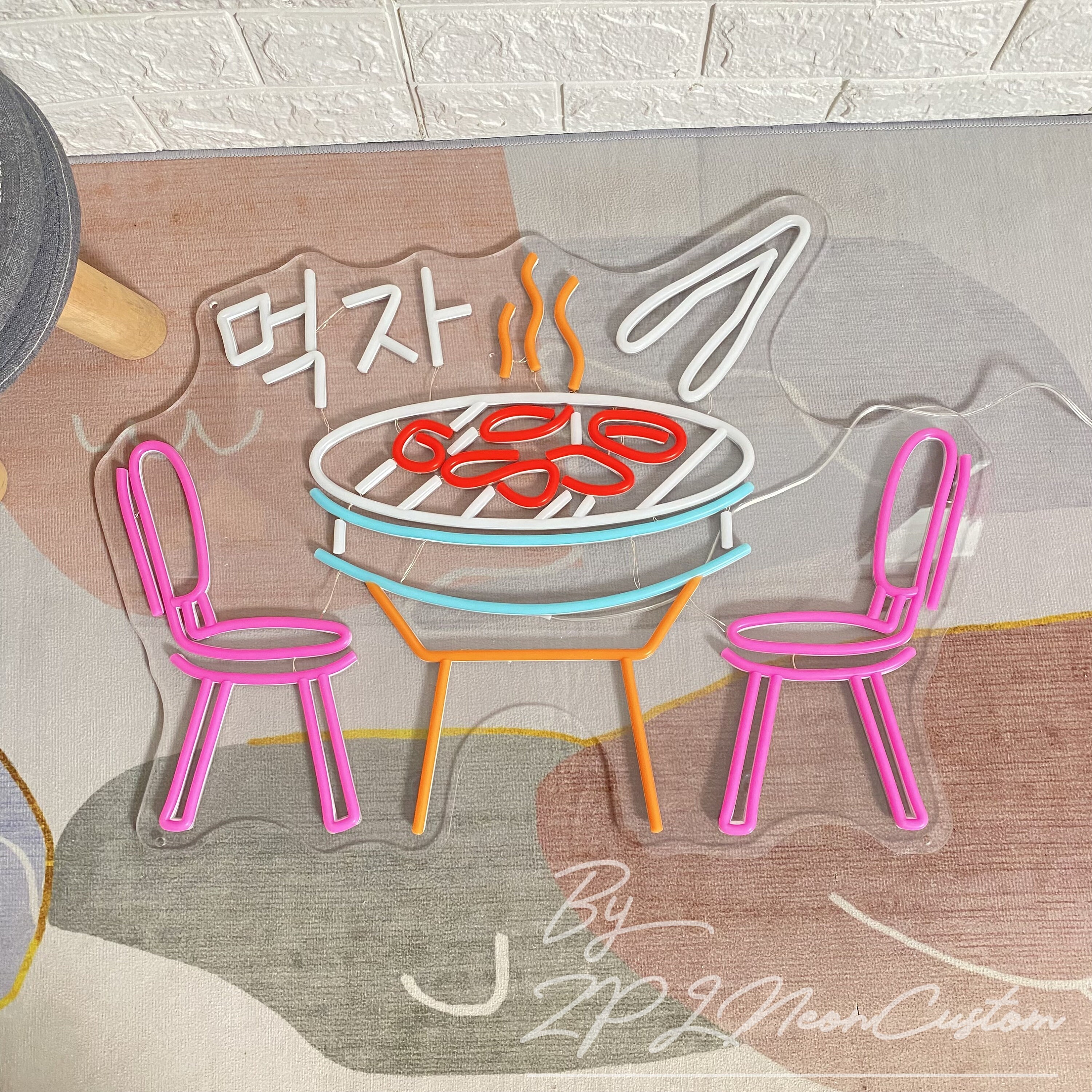 Korean BBQ Neon Sign, Custom Restaurant Decor - Etsy