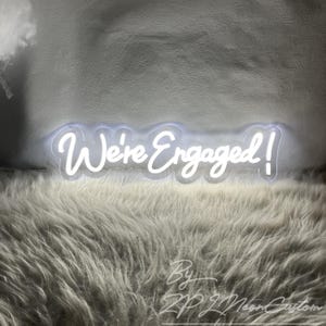 We Are Engaged Neon Light Custom Wedding Neon Sign Engagement Led Neon ...