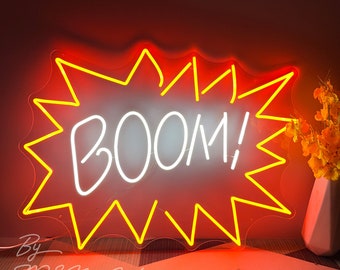 Boom Neon Sign - Etsy