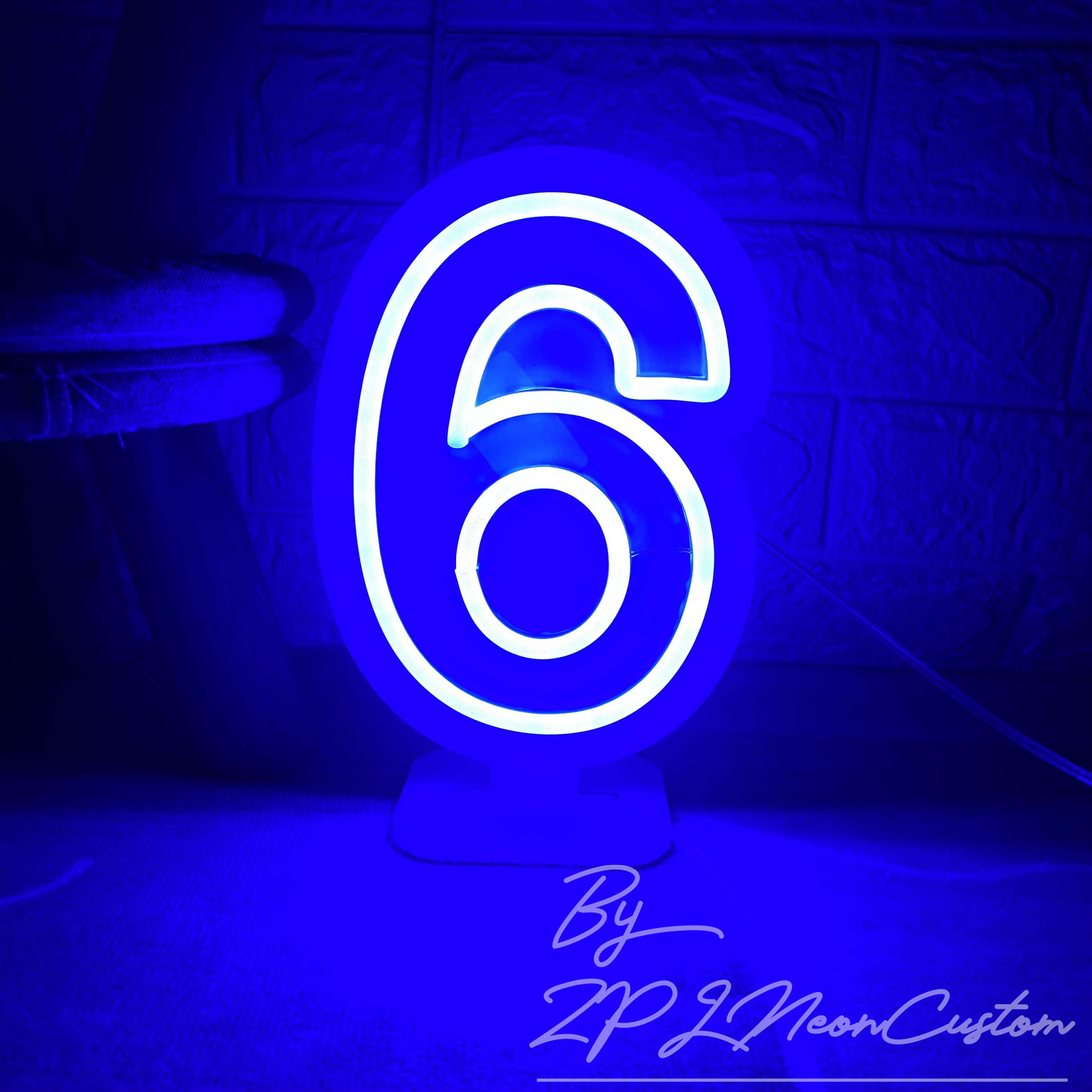Table Number Neon Sign, USB LED Light, Wedding & Party Decor - Etsy