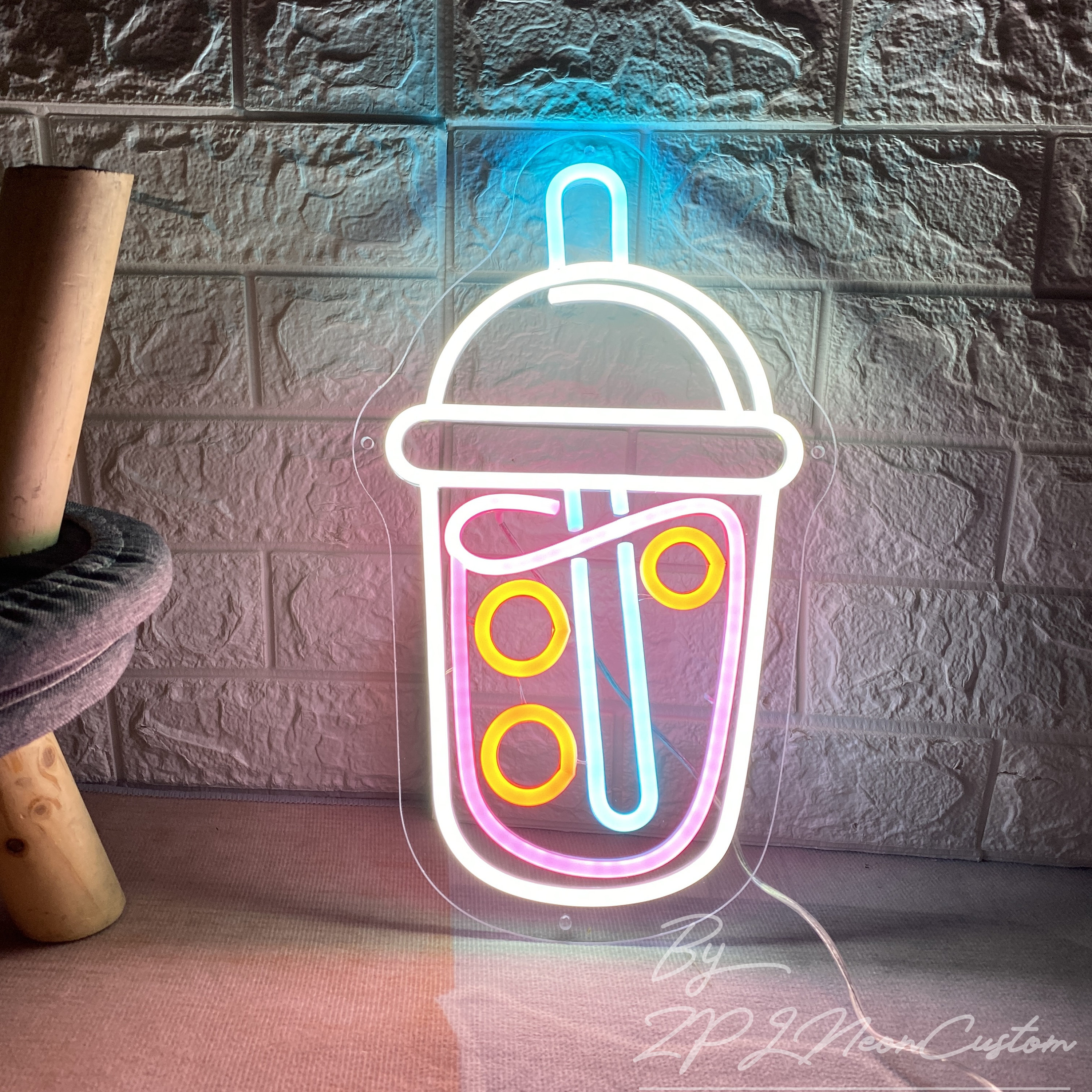 Custom Boba Tea LED Neon Sign: Milk Tea Shop Decor - Etsy